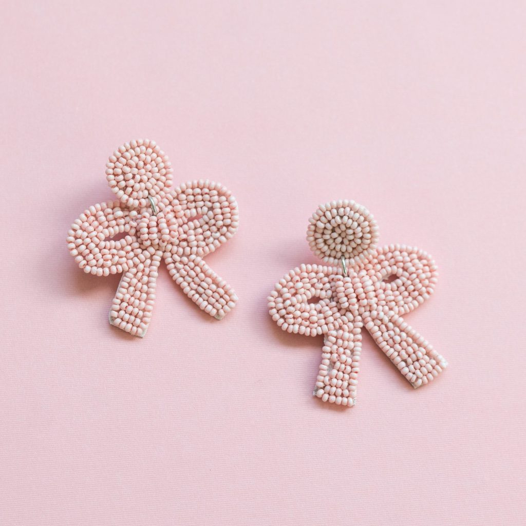 PINK BOW NOVELTY EARRINGS - Panacea Jewelry
